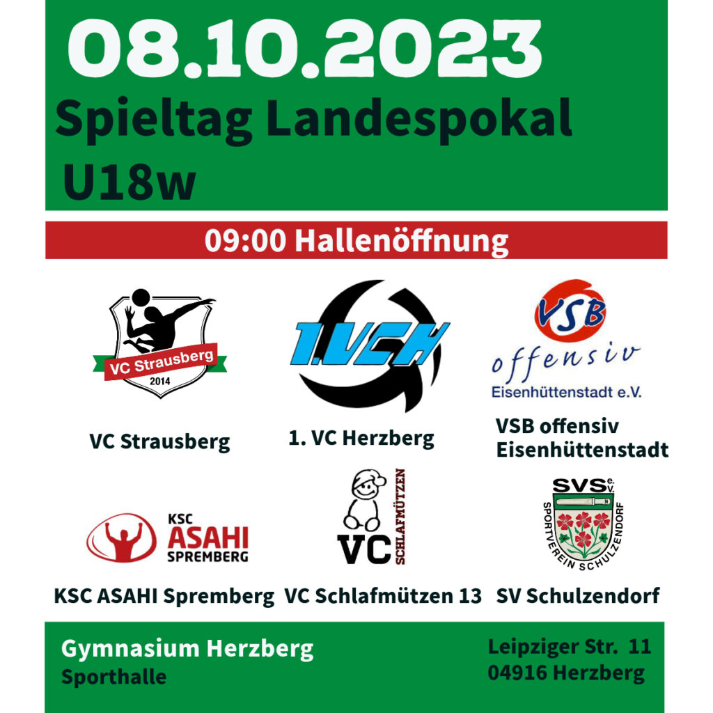 Landespokal Turnier U18w in Herzberg – Volleyballclub Strausberg e.V.